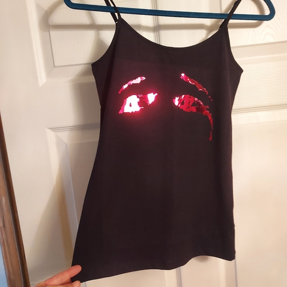 Tops | Deftones Tank Top Red Metallic Vinyl Ohms Album | Poshmark